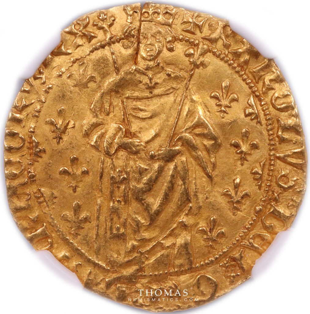 Charles VII - Royal d'or - Poitiers- NGC MS 63 - Thomas Numismatics