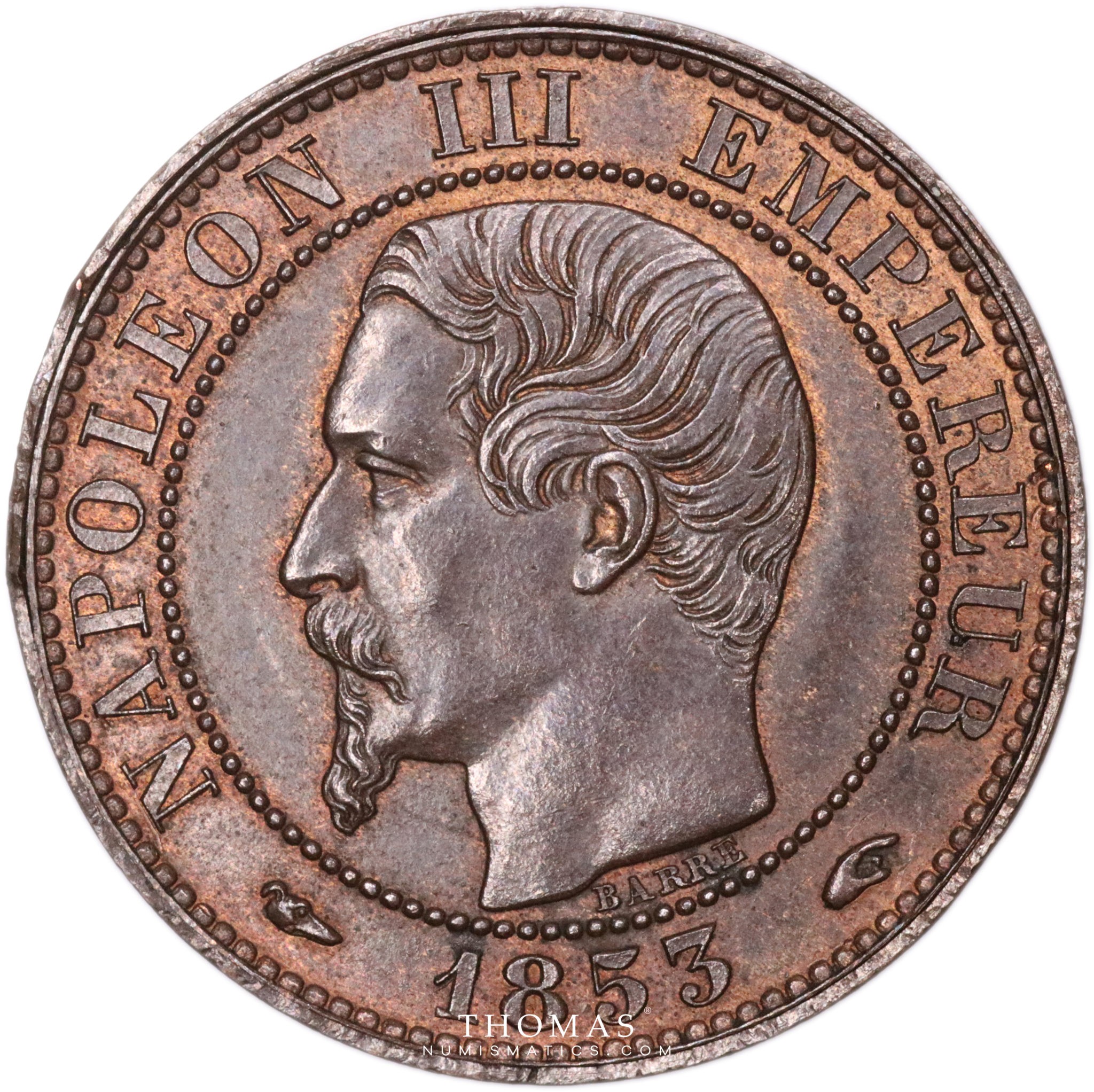 Napoléon III - 10 Francs or - 1859 A Paris - PCGS MS 65 | Thomas ...
