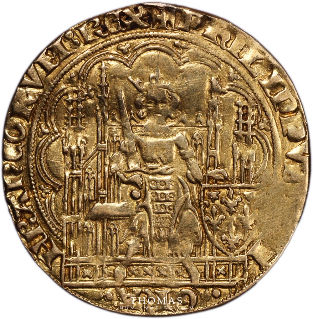 Philippe VI de Valois - Ecu d'or à la chaise -2 - Thomas Numismatics
