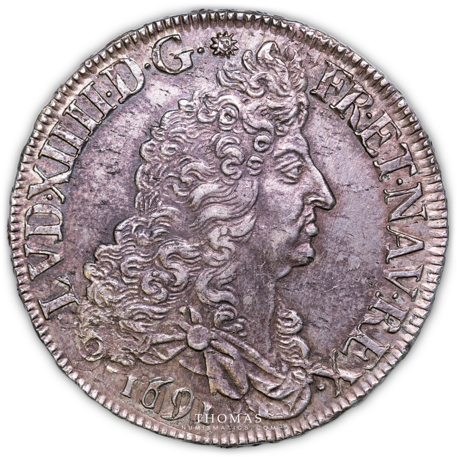 Louis XIV - Ecu aux insignes - K Bordeaux - Thomas Numismatics