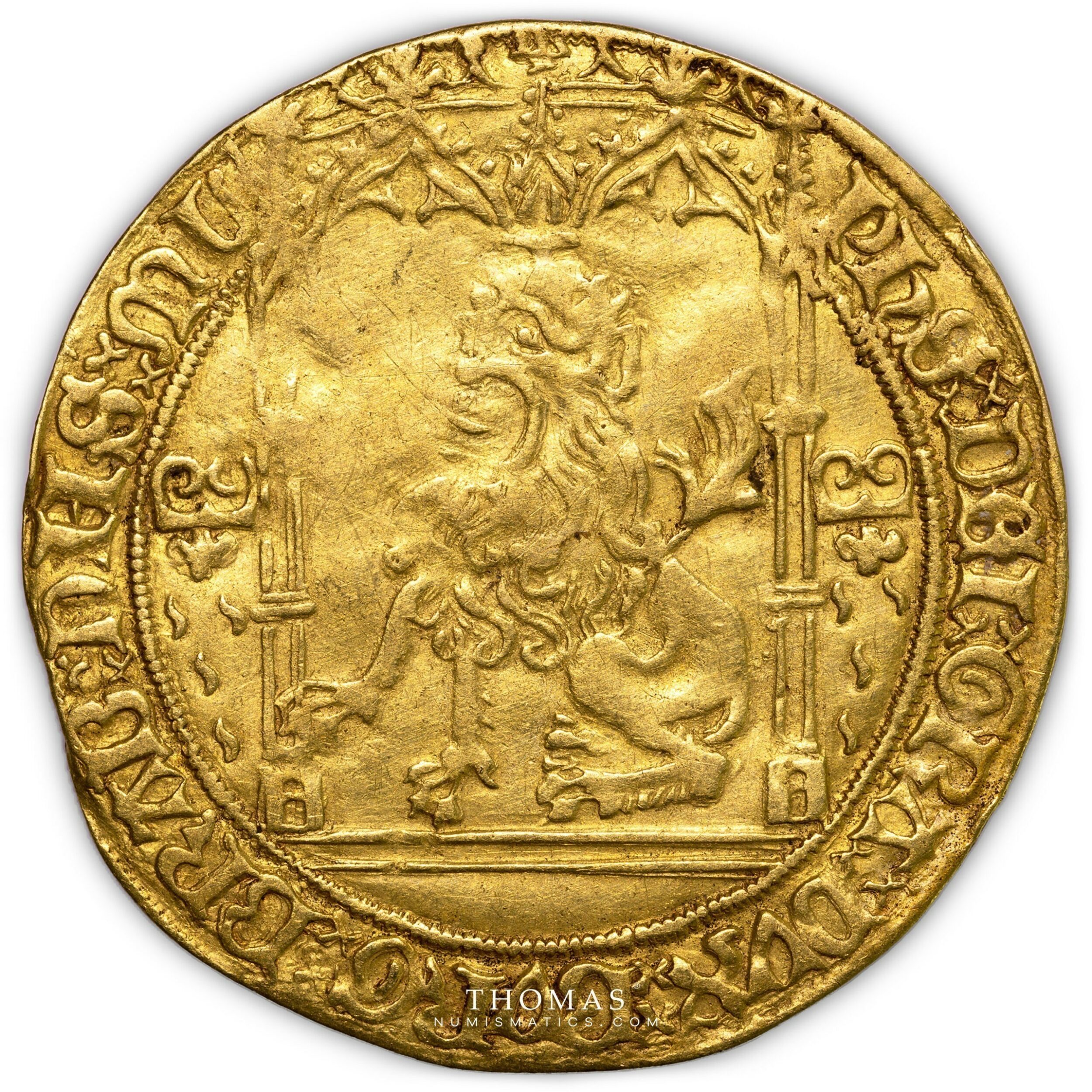 Belgium - Gold - Duche Brabant - Philippe le bon - Lion d'or ...
