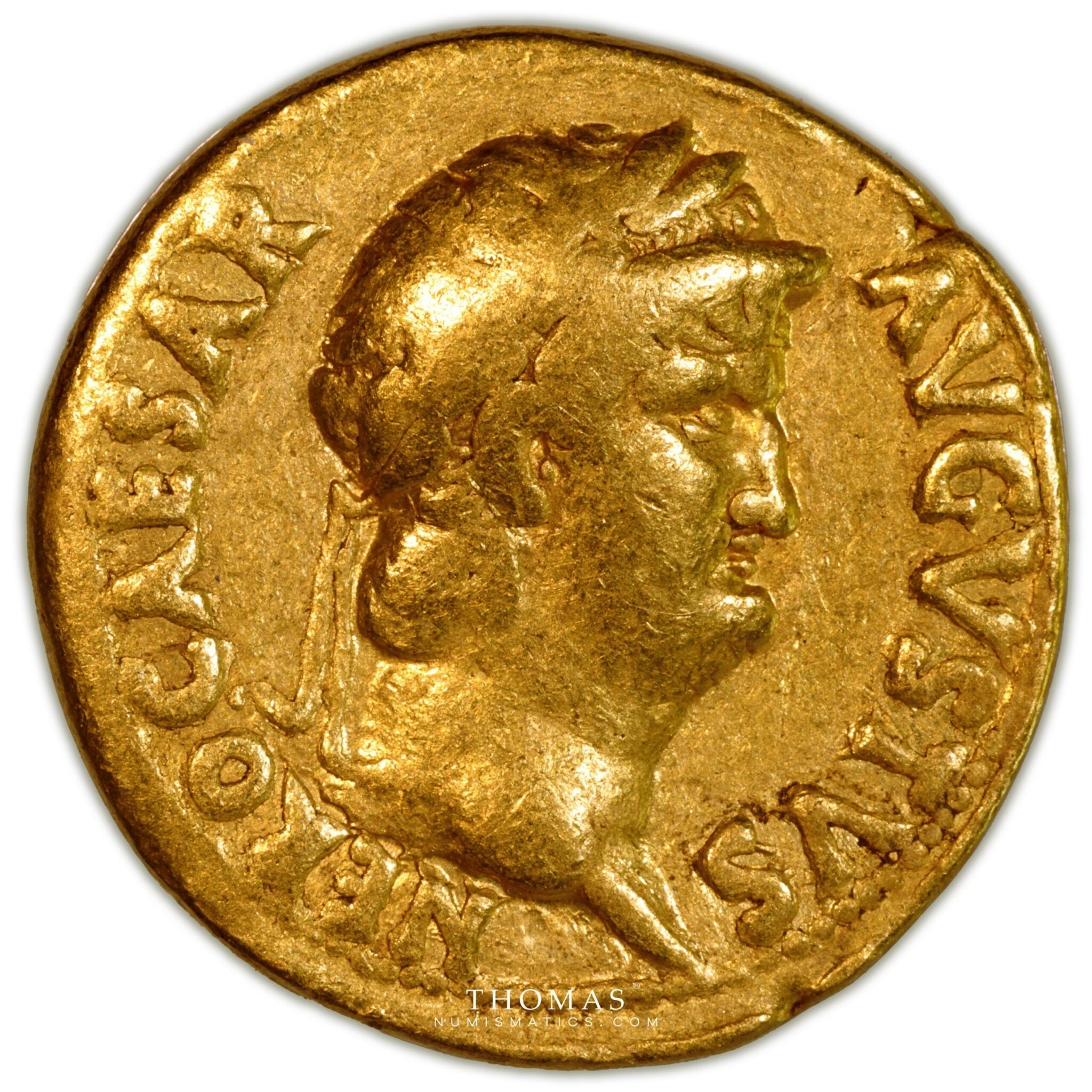 Nero - Gold Aureus Roma - Thomas Numismatics