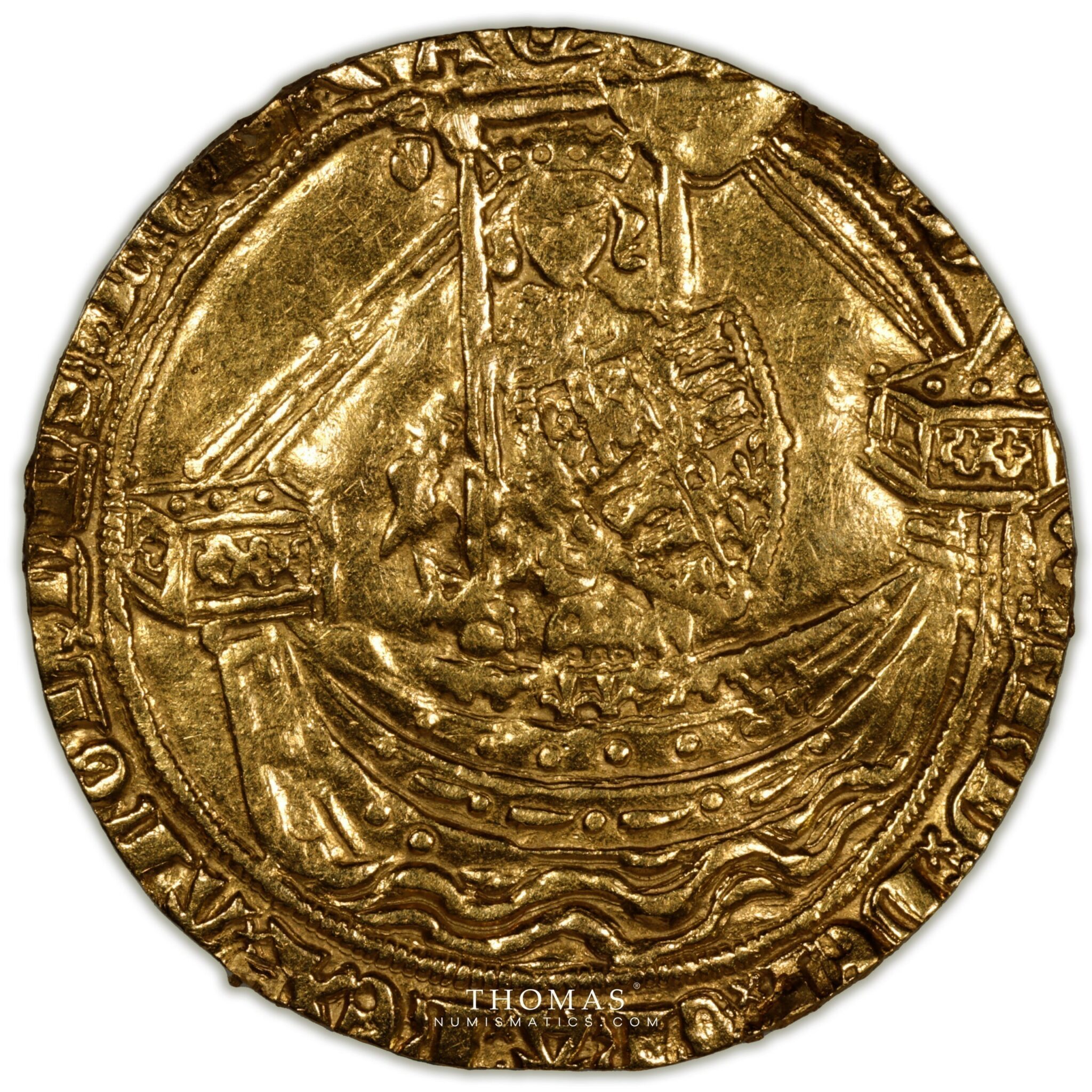 Angleterre Edouard III - Noble d'or - 1361-1369 - Londres - Thomas ...