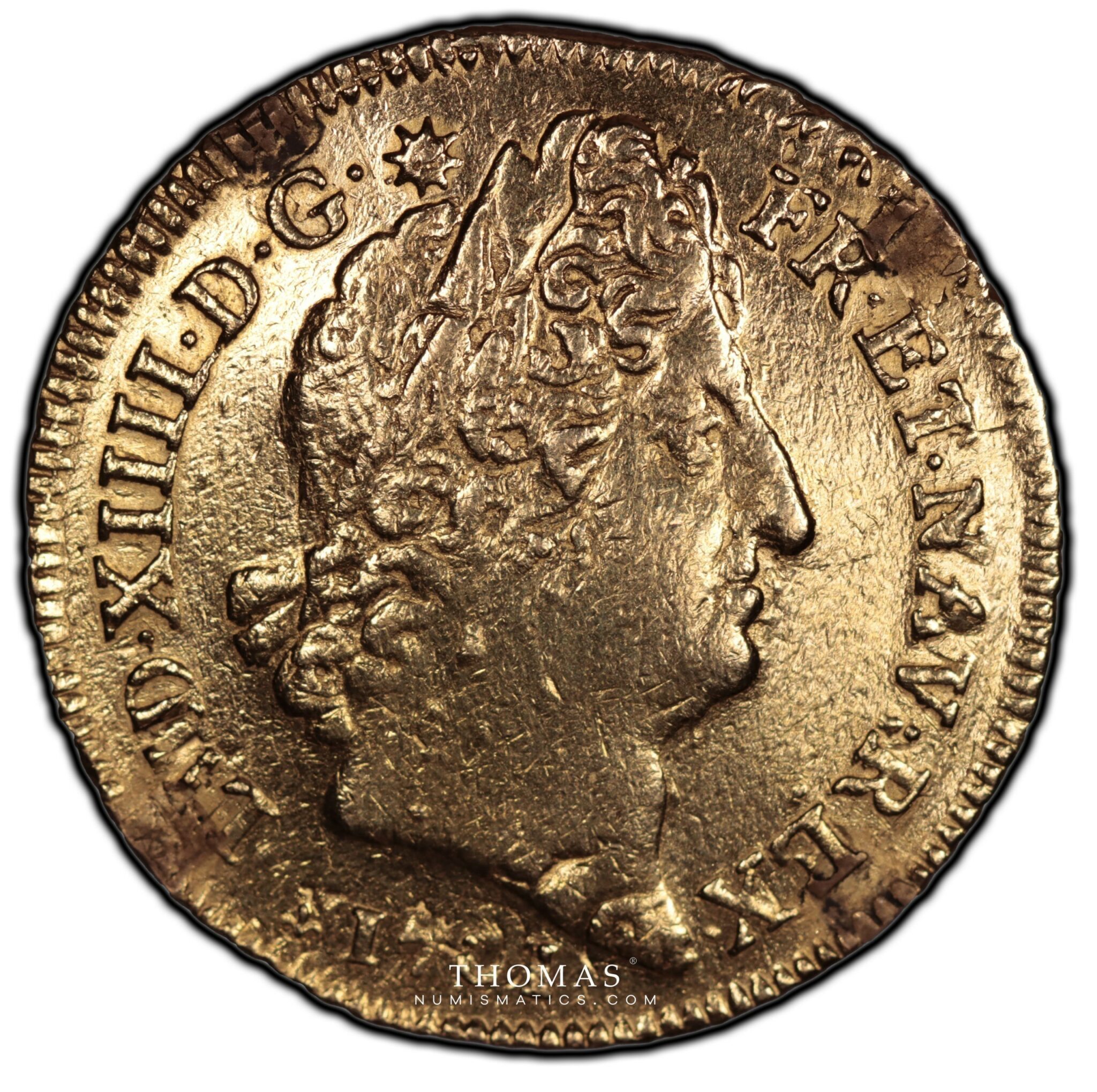 Louis XIV - Louis d'or aux 8L aux insignes - 1701 K Bordeaux - Thomas ...