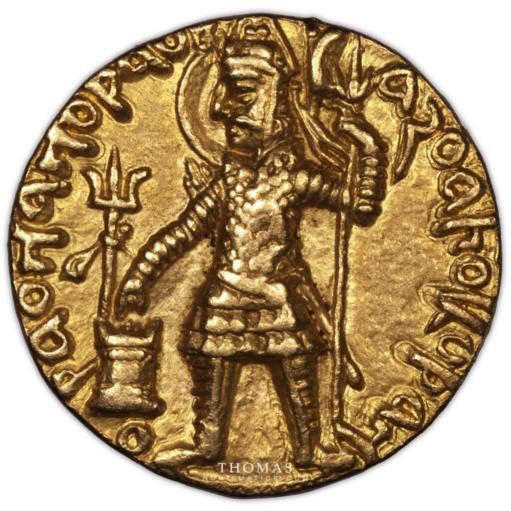 Kushan Empire - Vasudeva I - Gold Dinar - Thomas Numismatics