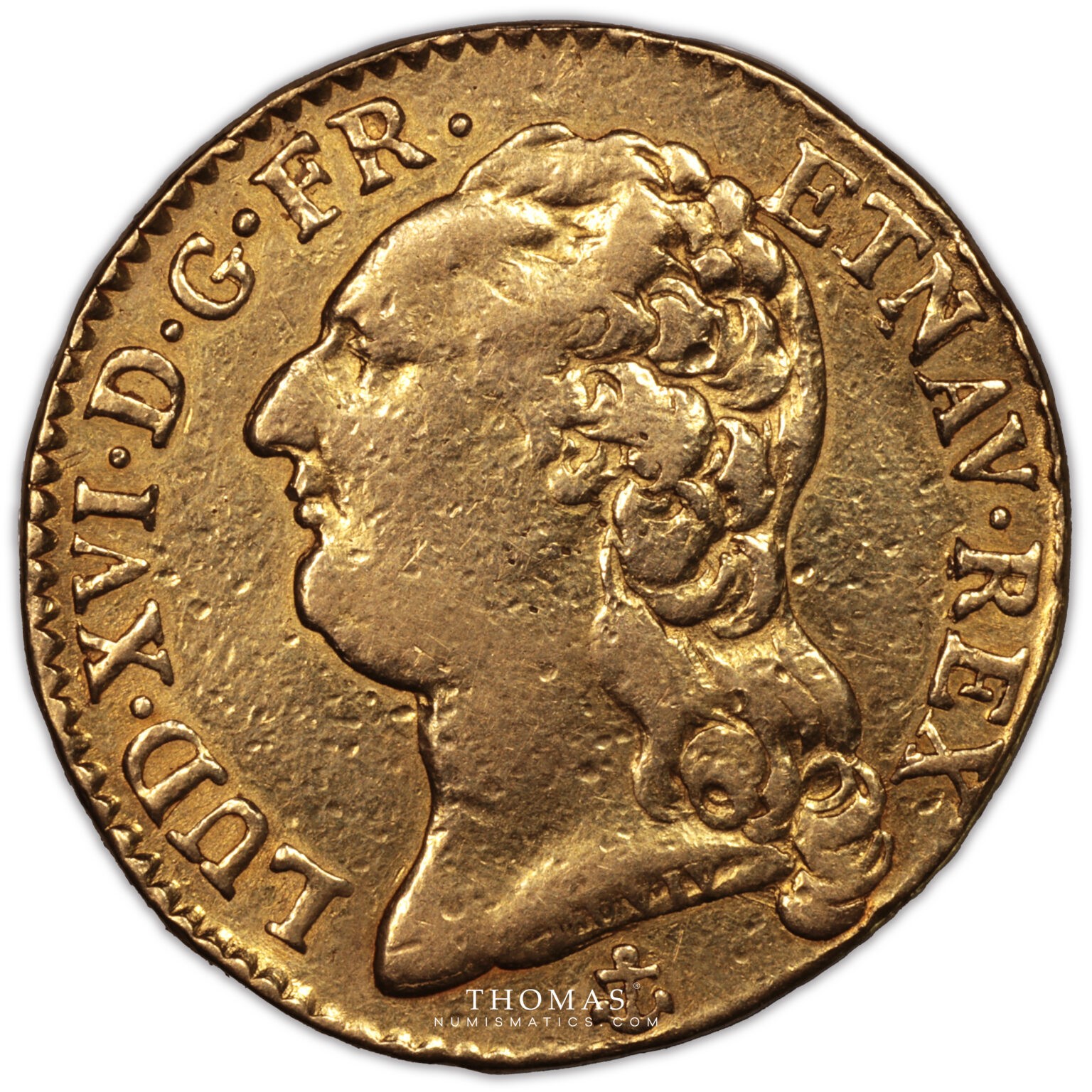 Louis XVI - Louis d'or à la tête nue - 1788 D Lyon - Thomas Numismatics