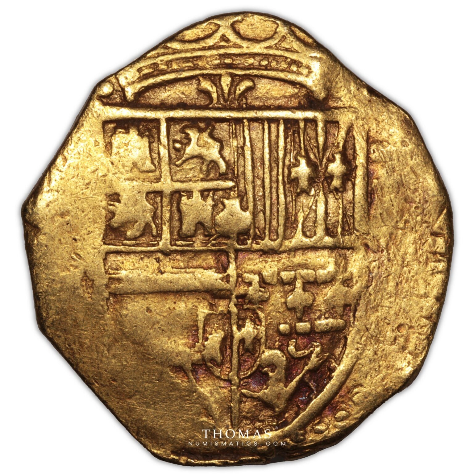 Spain - Philipp II - Gold 4 Escudos - Thomas Numismatics