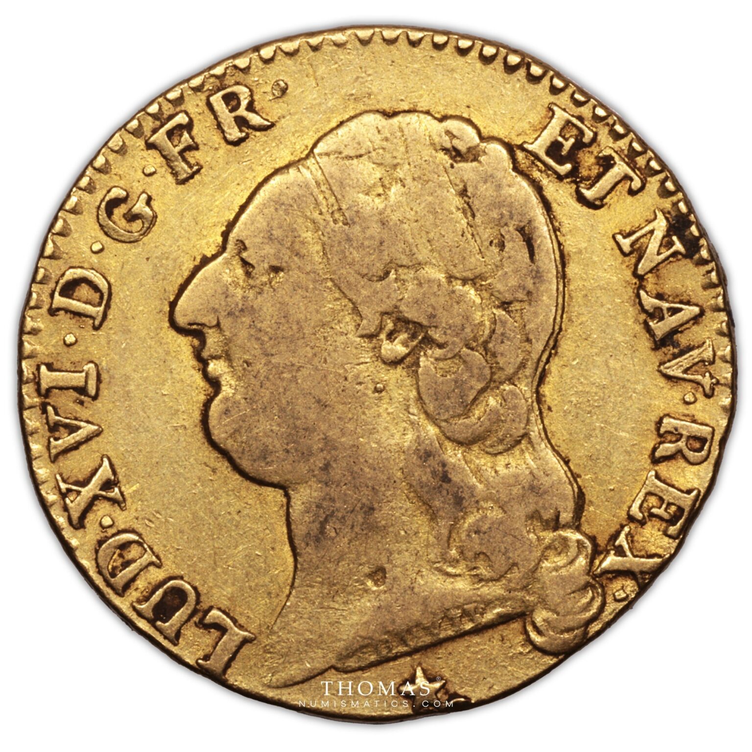 Coin - France Louis XVI Gold Louis d'or à la tête nue - 1787 W Lille ...