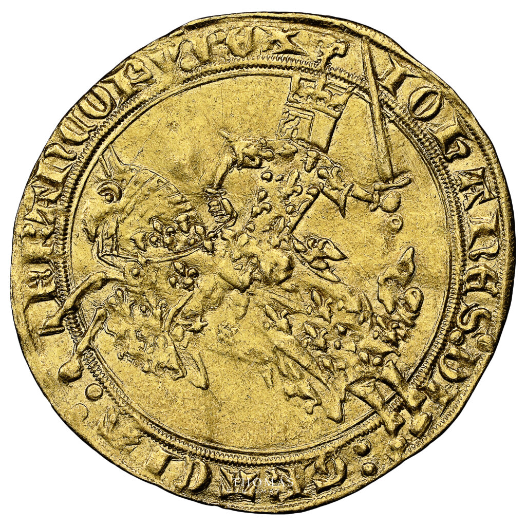 Coin France - Jean II Le Bon - Gold - Franc à Cheval Or - NGC MS 62 ...