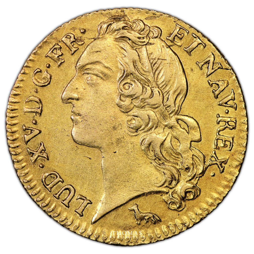 Coin - France - Louis XV - gold Louis d'or au bandeau - 1753 A Paris ...