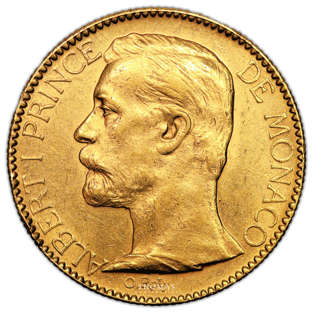 Coin Monaco - Gold - 100 Francs Or Albert I - 1895 A Paris - 20 000 ...