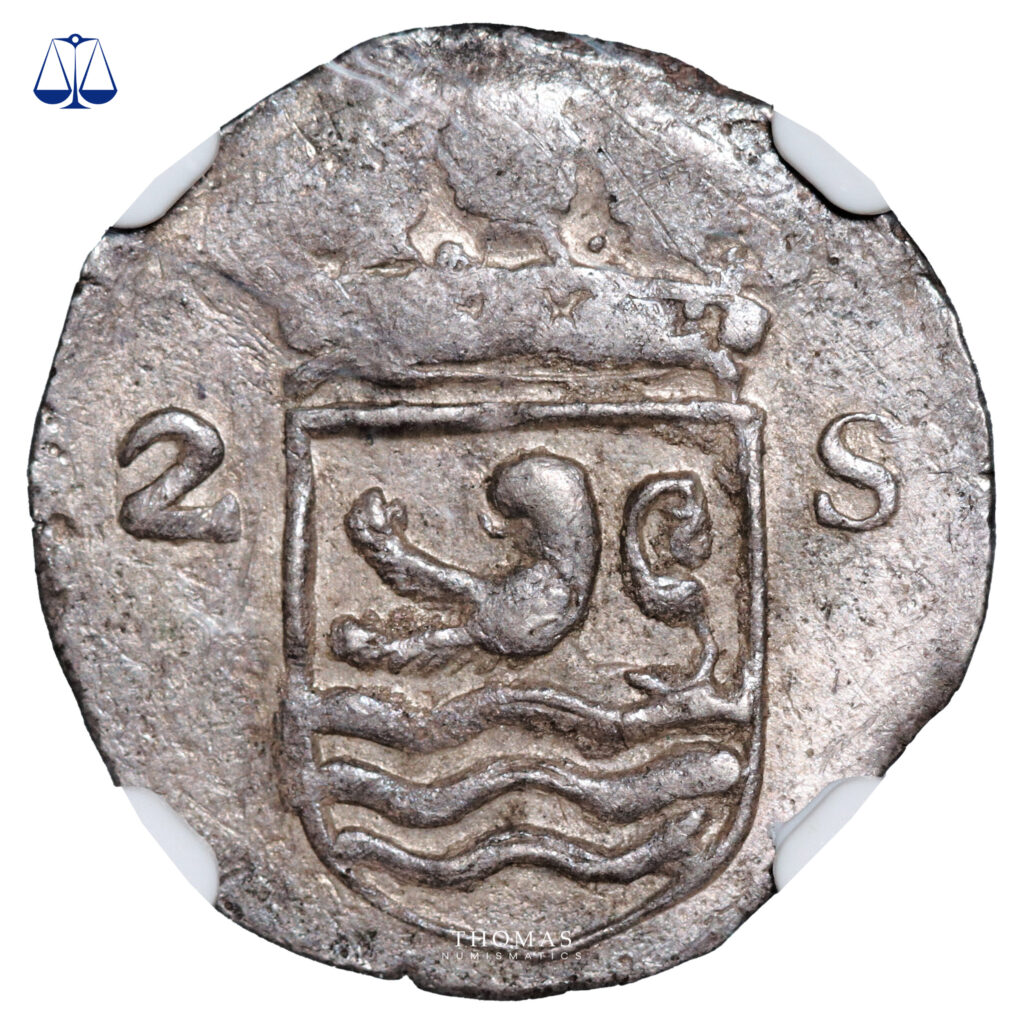Coin Netherlands - 2 Stuiver 1711 - Zeeland - shipwreck treasure ...