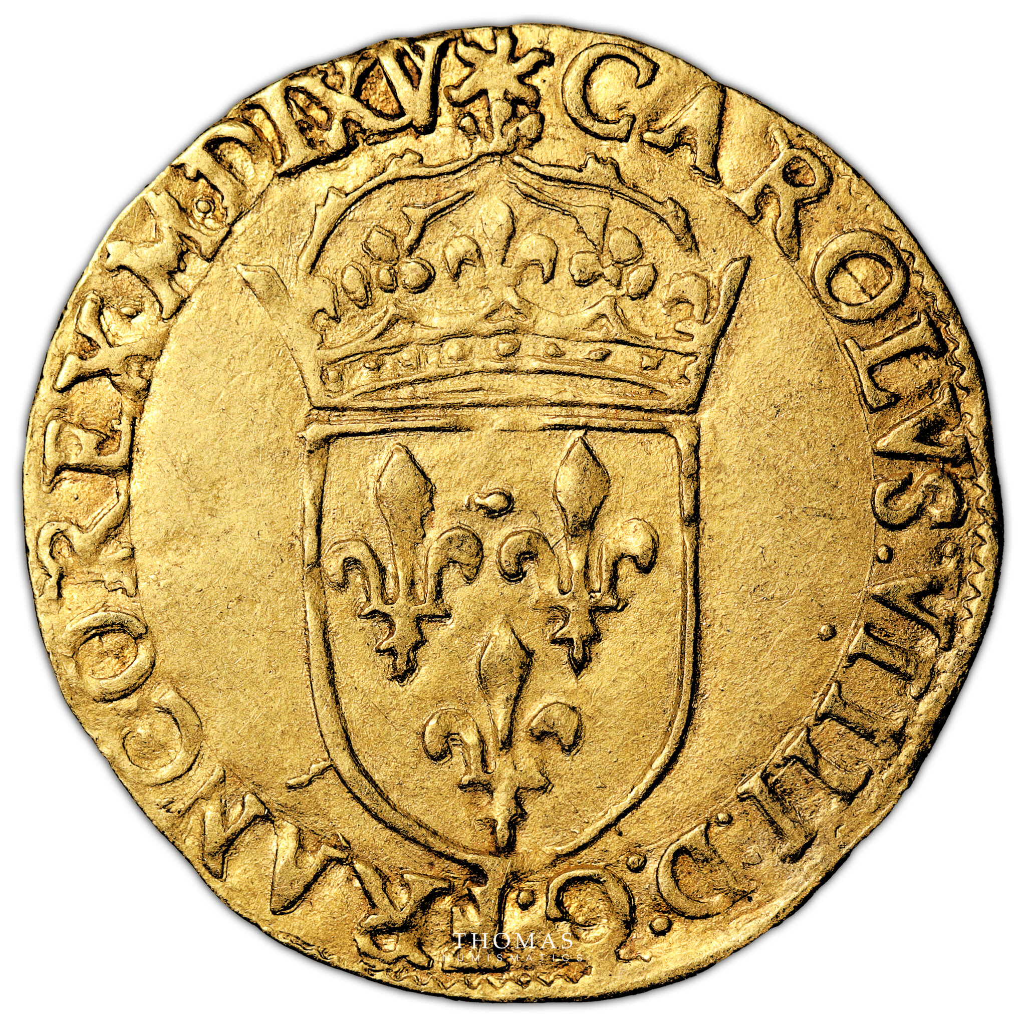 Charles IX - Écu d'or au soleil - 1573 Paris - Thomas Numismatics