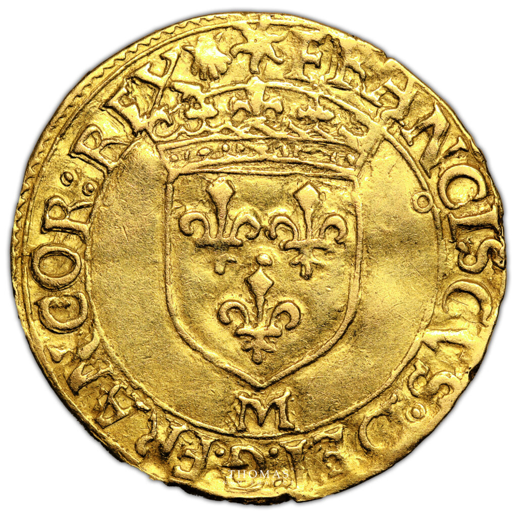Monnaie France - François Ier - Écu d’or à la Croisette - Toulouse ...