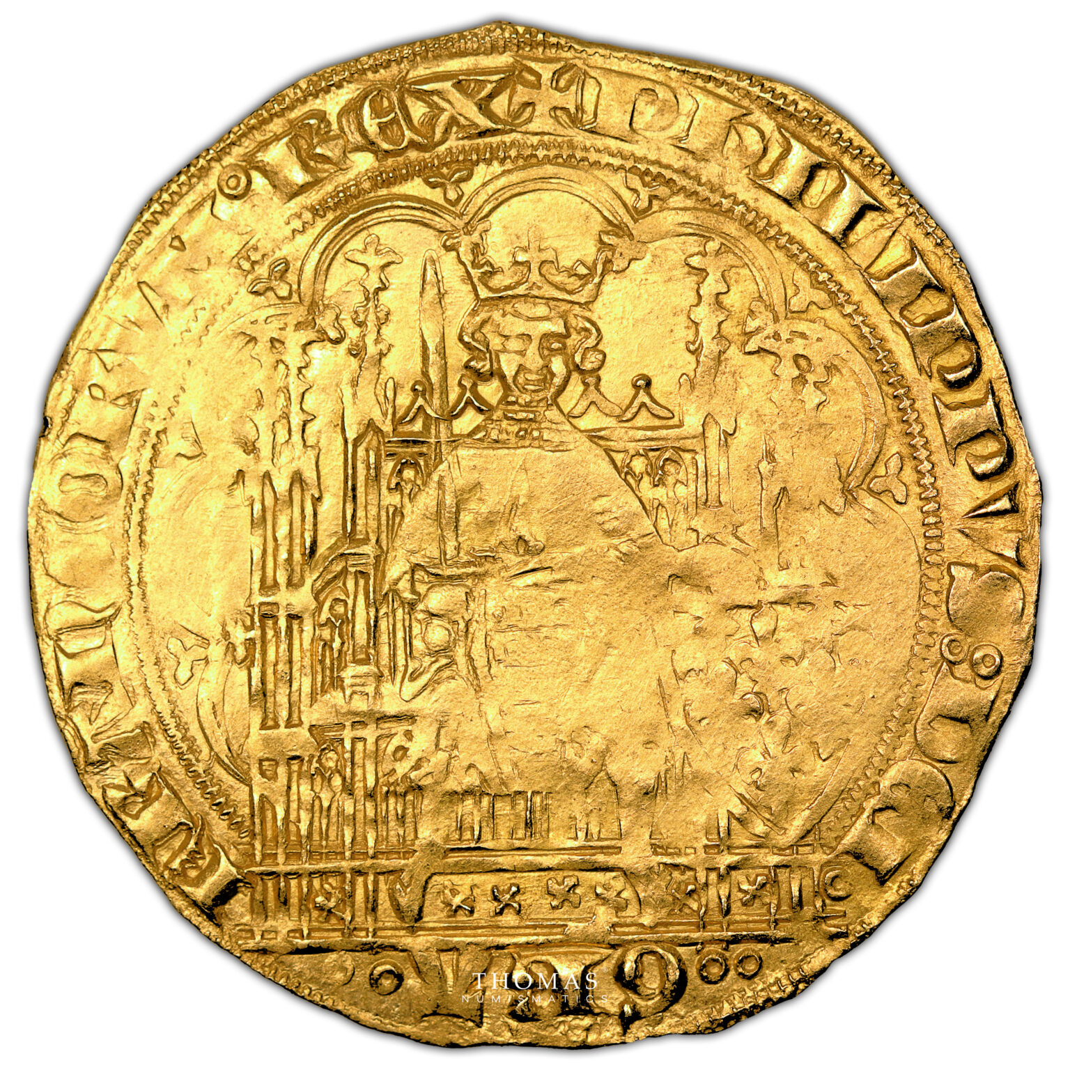 Coin France - Philippe VI - Gold - Écu d'or à la Chaise - Thomas ...
