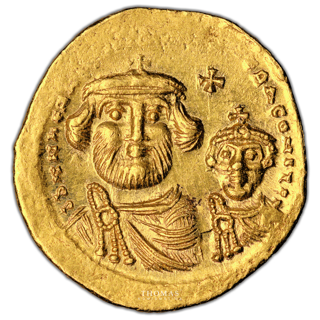Coin Empire Byzantin - gold Solidus - Heraclius et Heraclius ...
