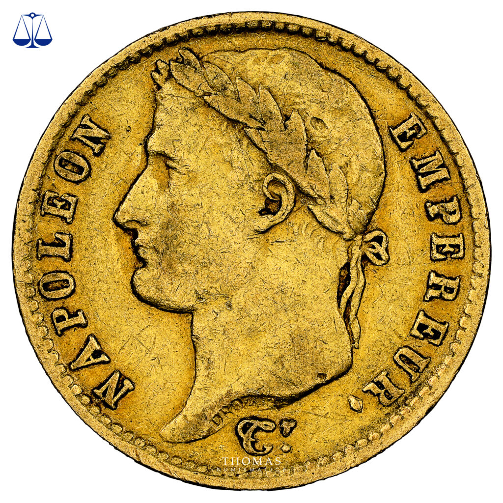 Monnaie France - Napoléon Ier - 20 francs or 1813 K Bordeaux - NGC XF ...
