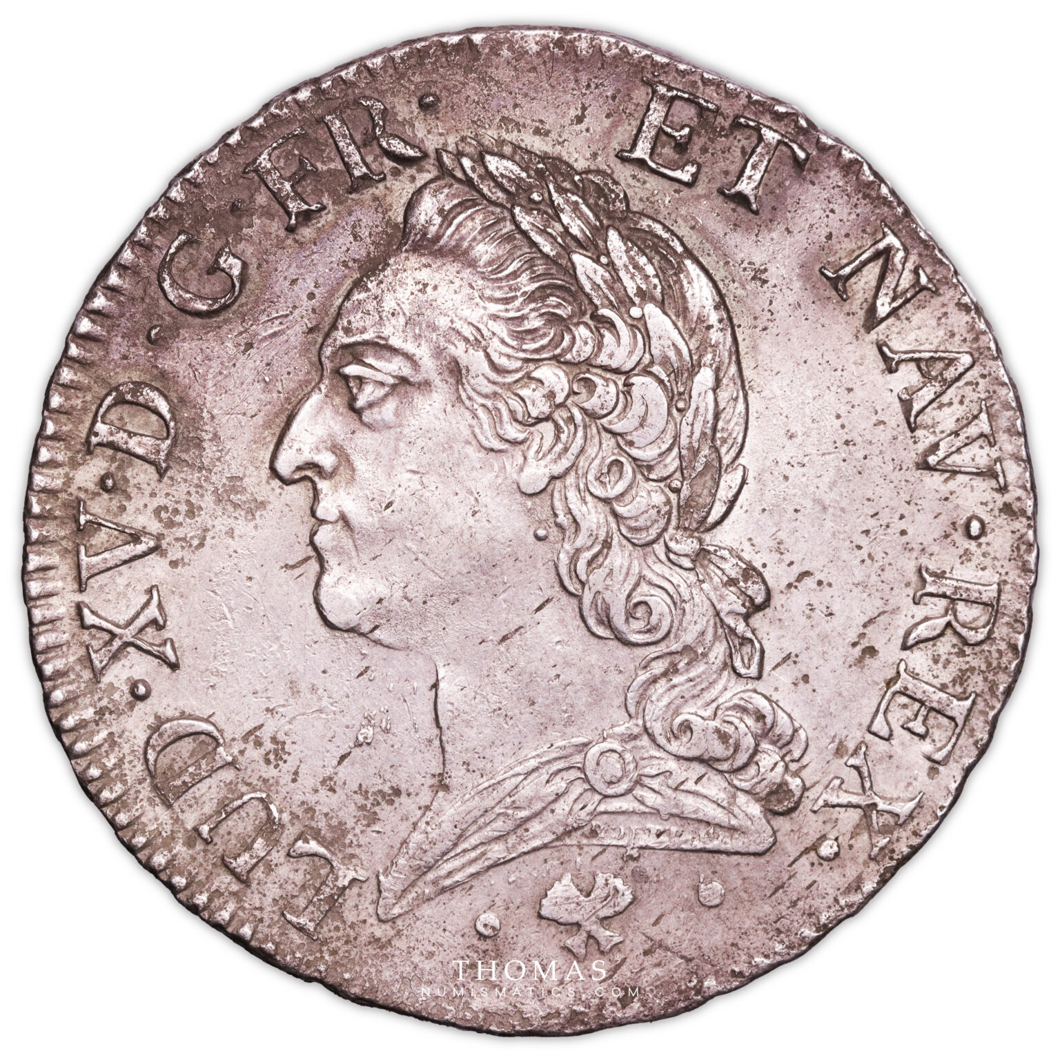 Coin France - Louis XV - Écu à la vieille tête - 1773 L Bayonne ...