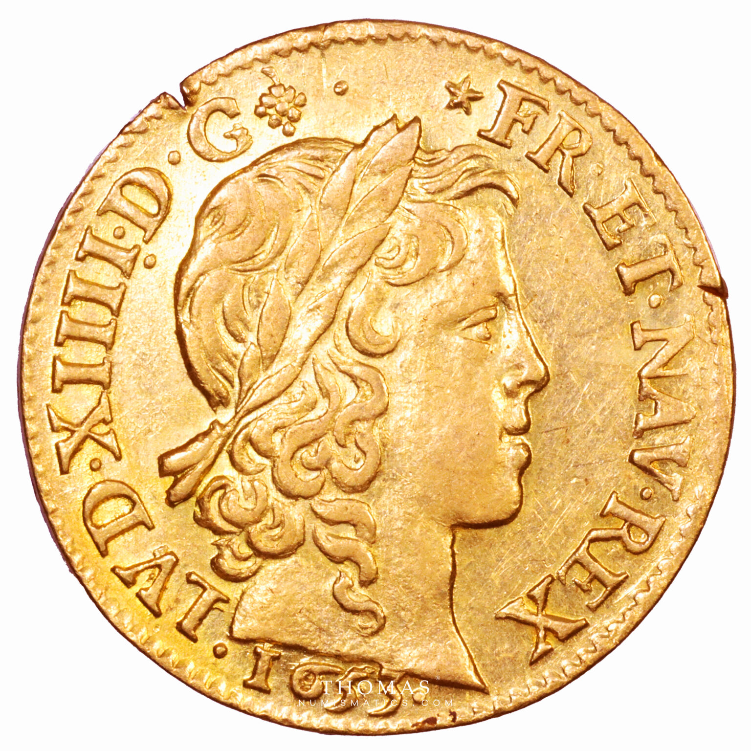 Coin France - Louis XIV - Gold Louis d'or à la mèche longue - 1653 A ...