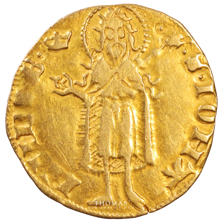 coin spain - Pierre III - Gold Florin - Thomas Numismatics